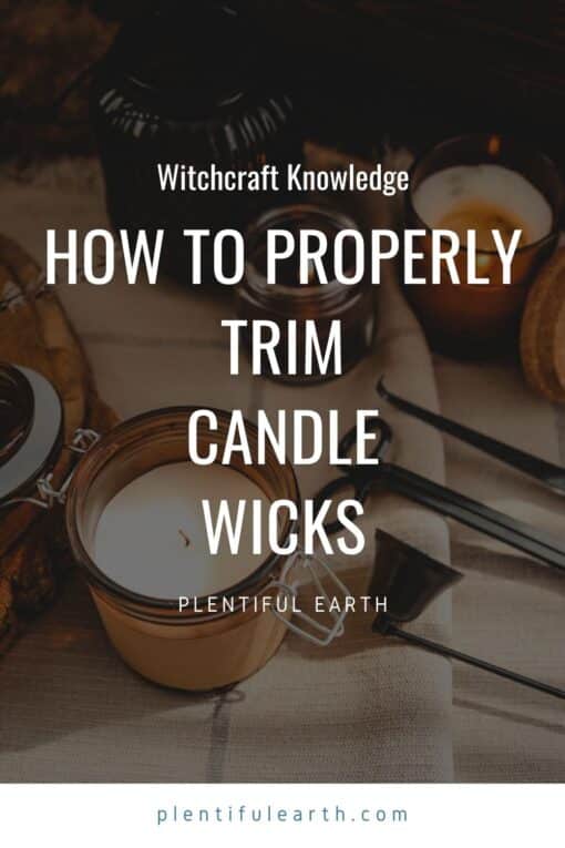 How To Trim A Candle Wick